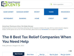 Best Tax Relief Services Companies